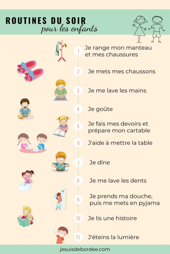 Les routines du soir pour les enfants - Je suis débordée Les routines du soir pour les enfants - Je suis débordée