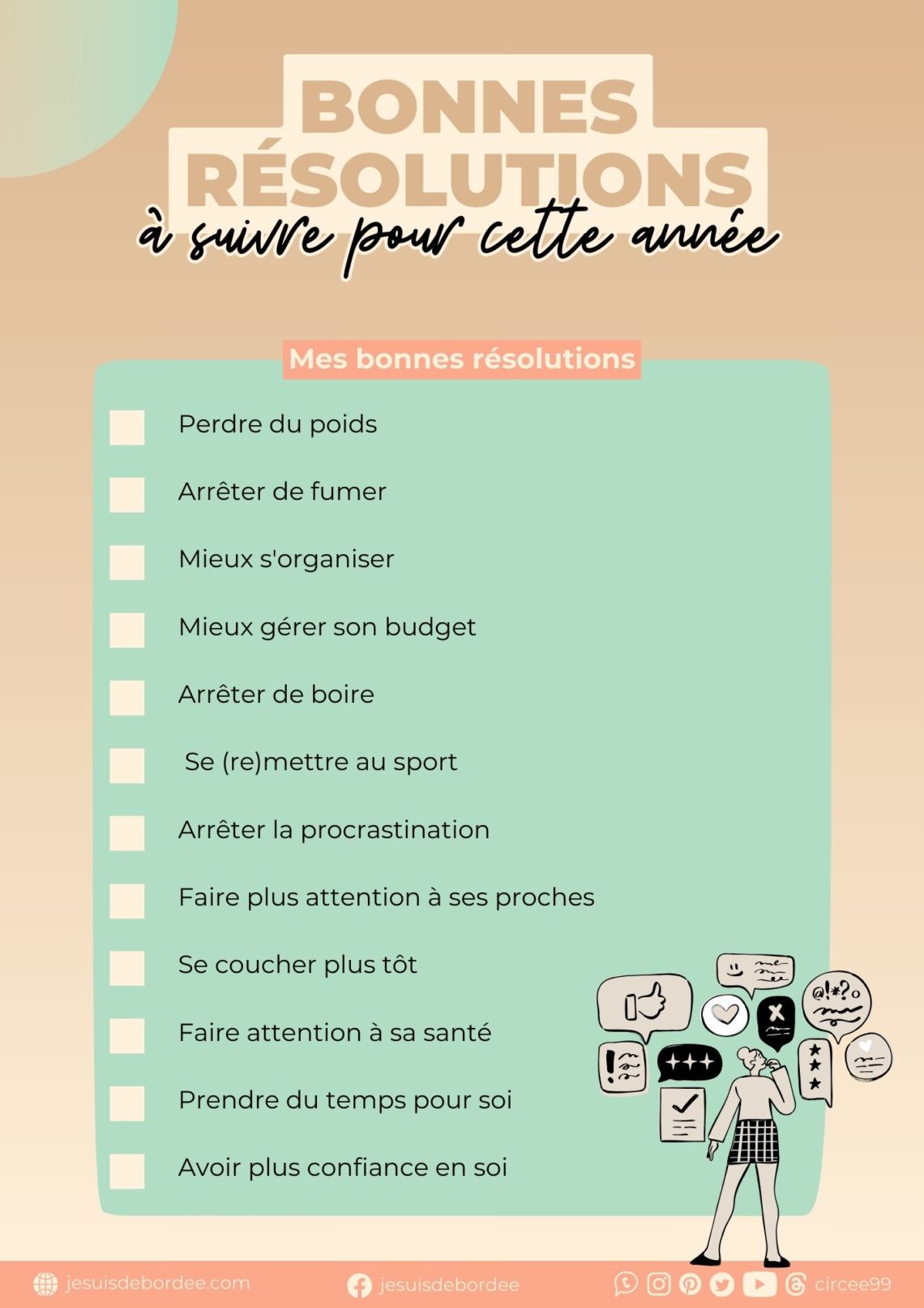 Bonnes résolutions : les prendre mais surtout les tenir