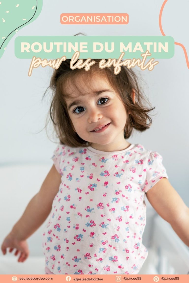 Routines du matin pour les enfants à imprimer