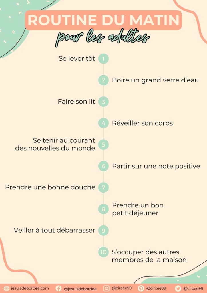 Ma Routine Du Matin Pour Adulte Je Suis Débordée